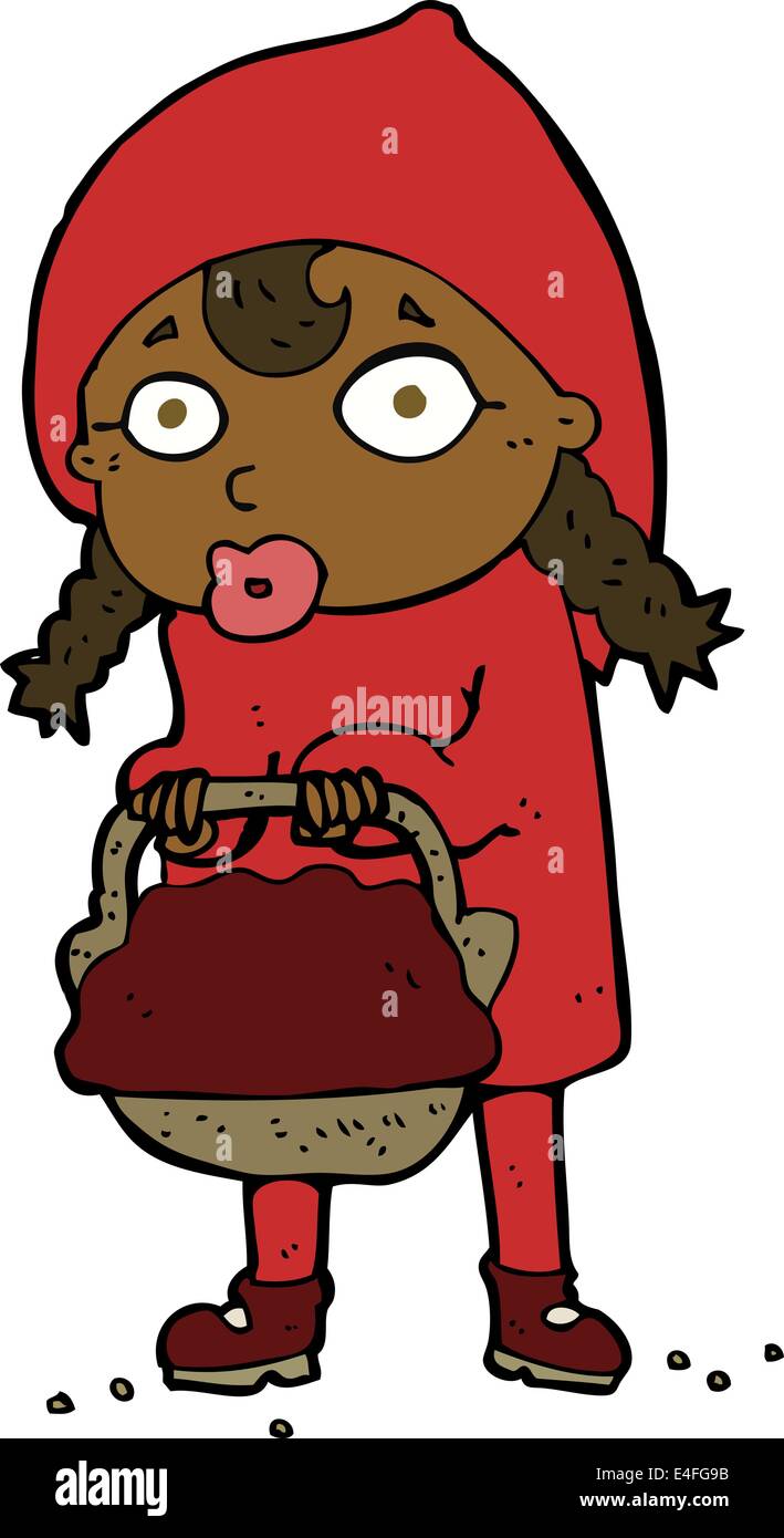little red riding hood cartoon Stock Vector Image & Art - Alamy