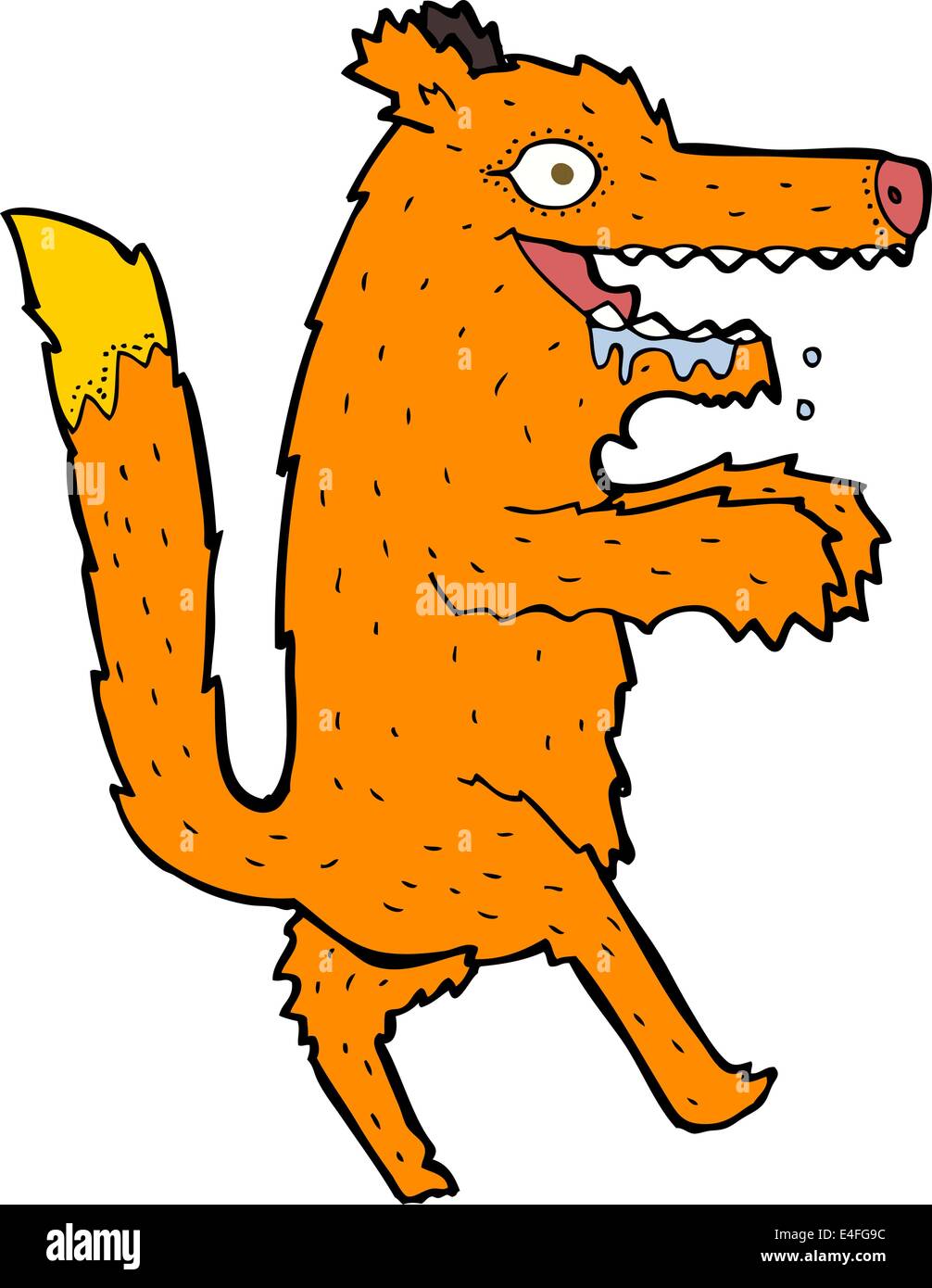 Cartoon hungry fox Stock Vector Images - Alamy