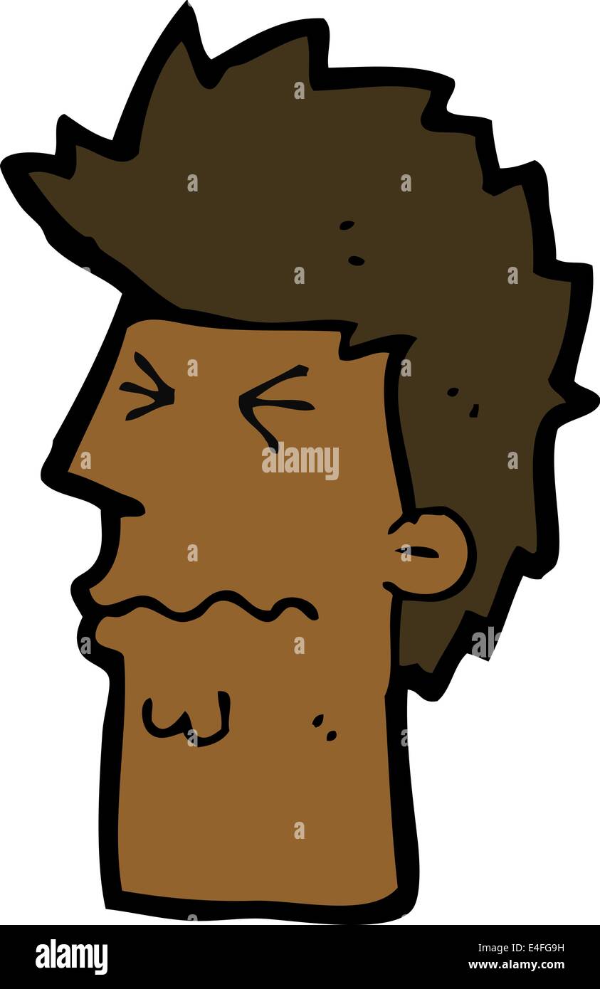 cartoon stressed out face Stock Vector Image & Art - Alamy