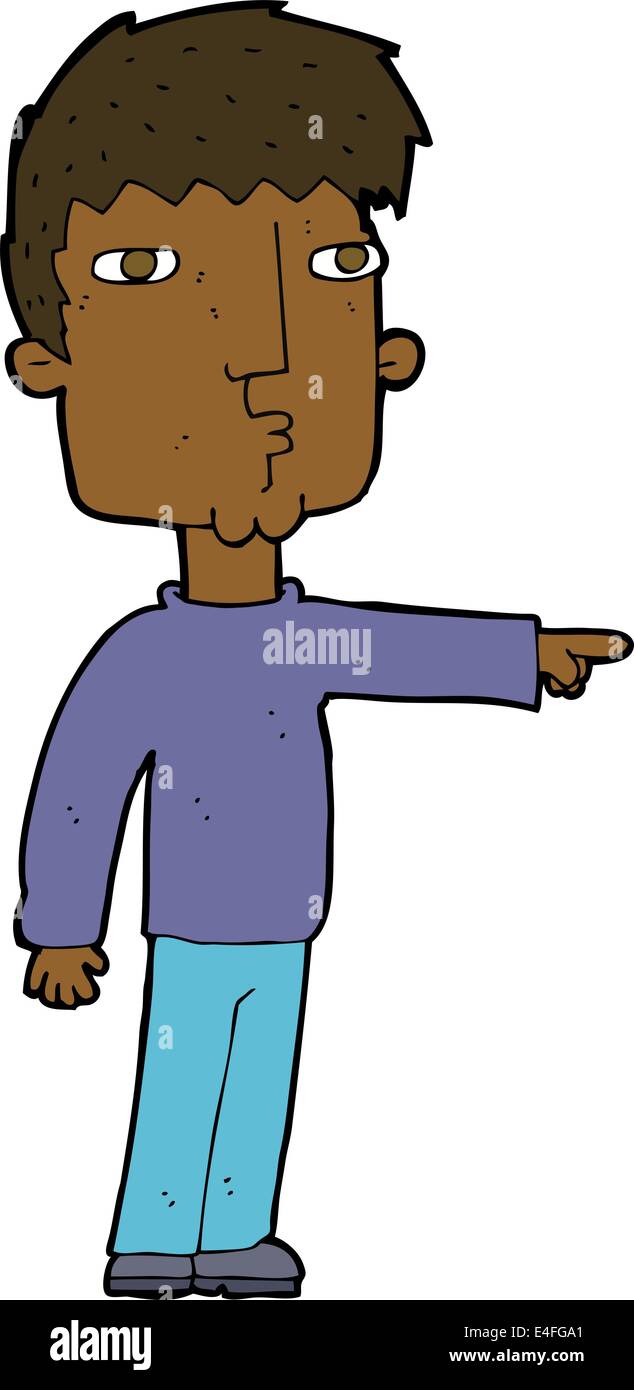 cartoon pointing man Stock Vector Image & Art - Alamy