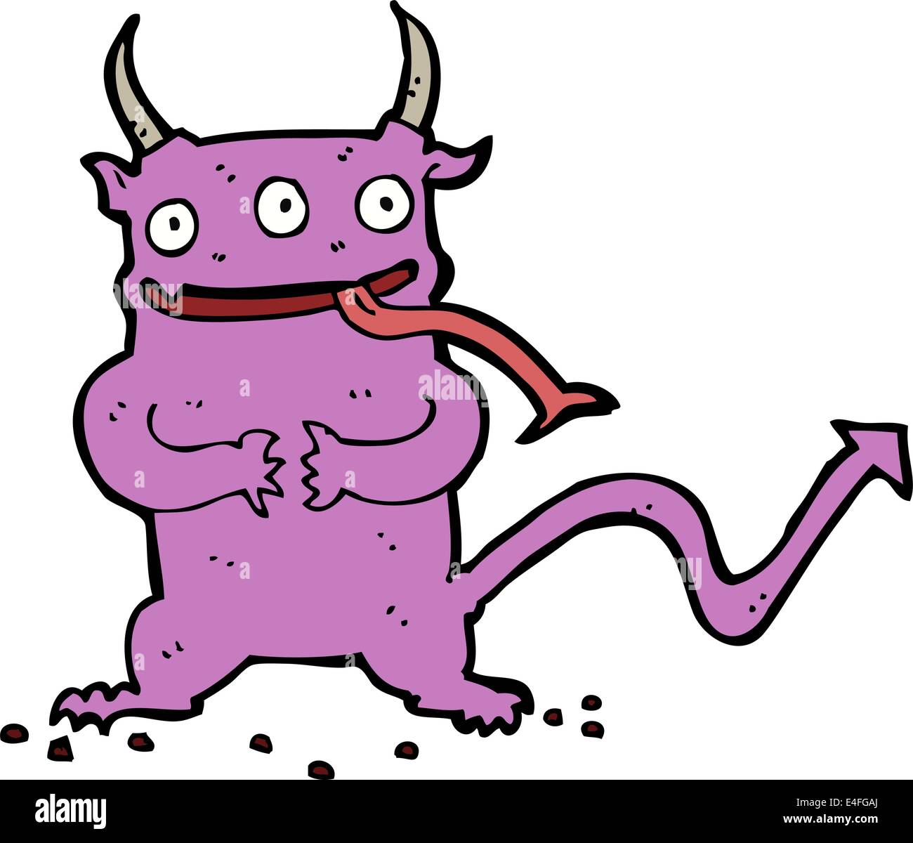 cartoon little demon Stock Vector Image & Art - Alamy
