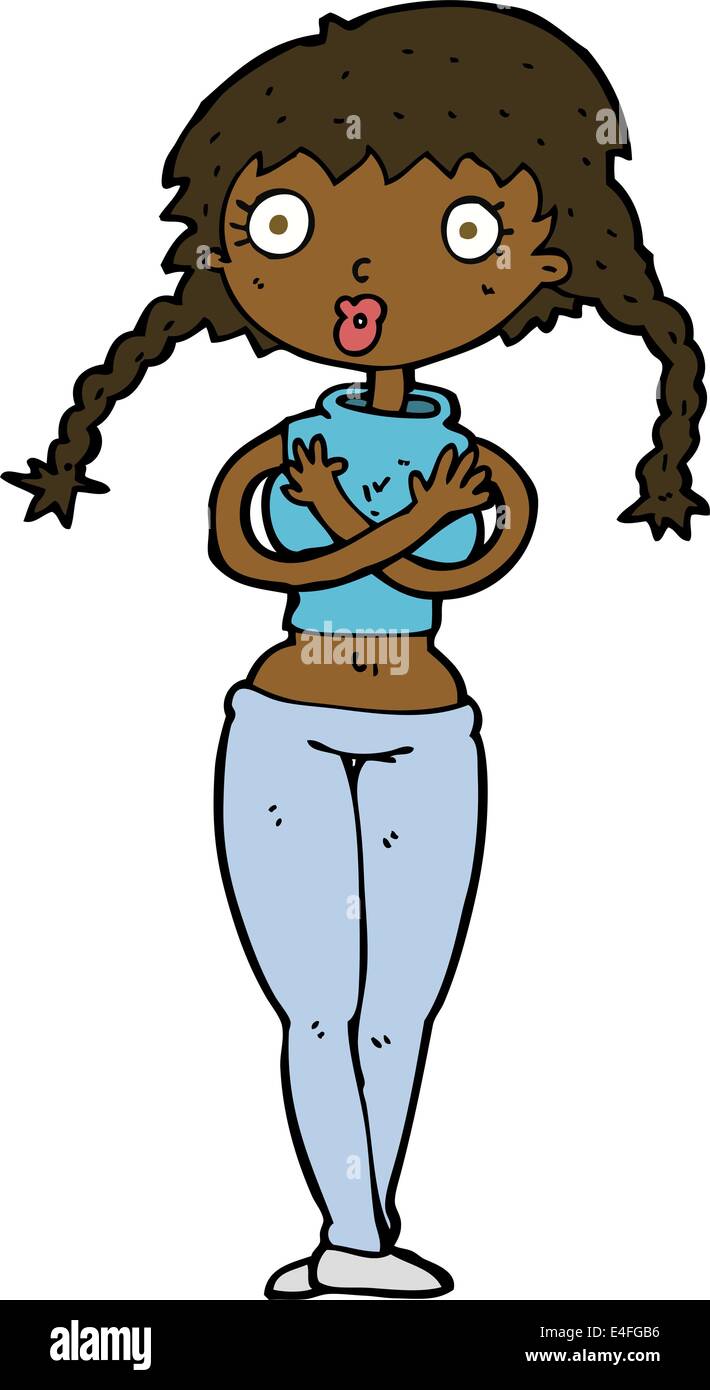 Offended woman Stock Vector Images - Alamy