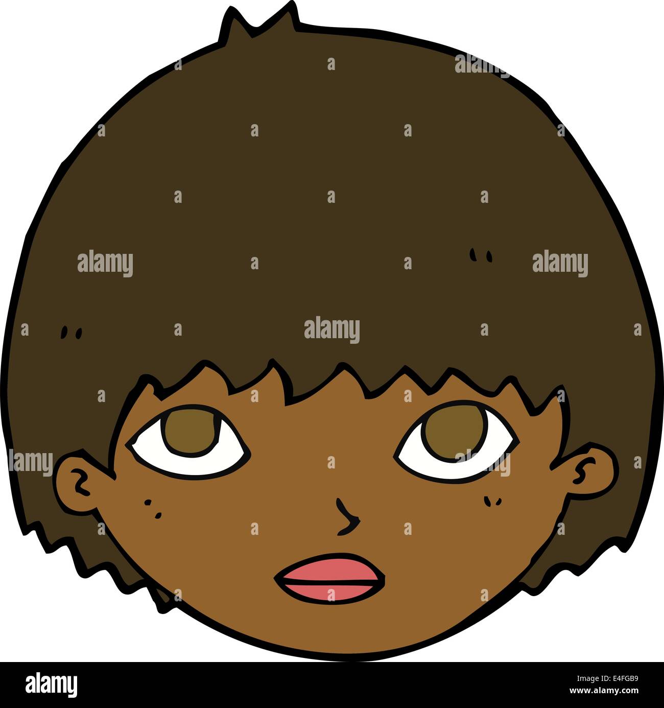 cartoon girl staring Stock Vector Image & Art - Alamy