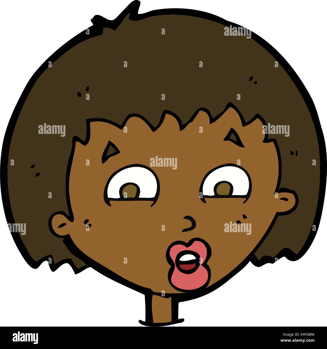 cartoon shocked expression Stock Vector Image & Art - Alamy