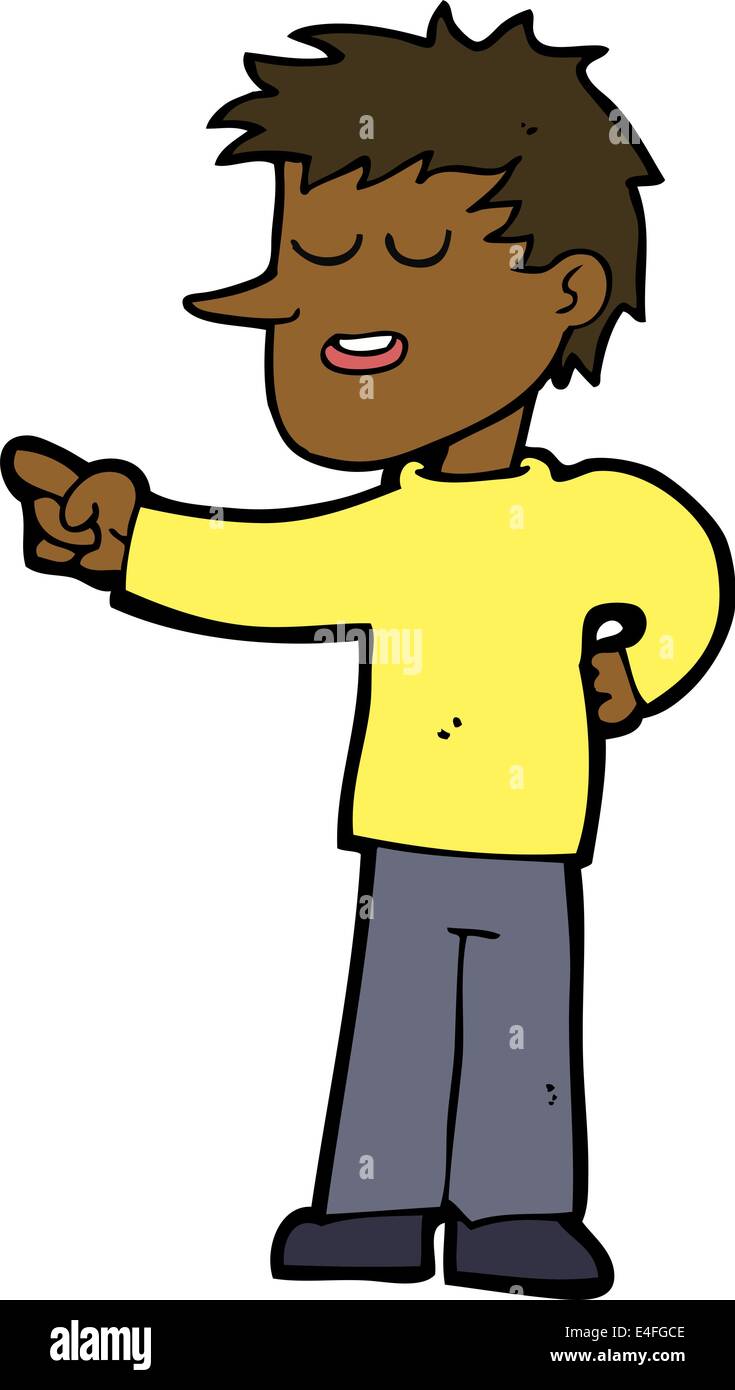 cartoon man pointing Stock Vector Image & Art - Alamy
