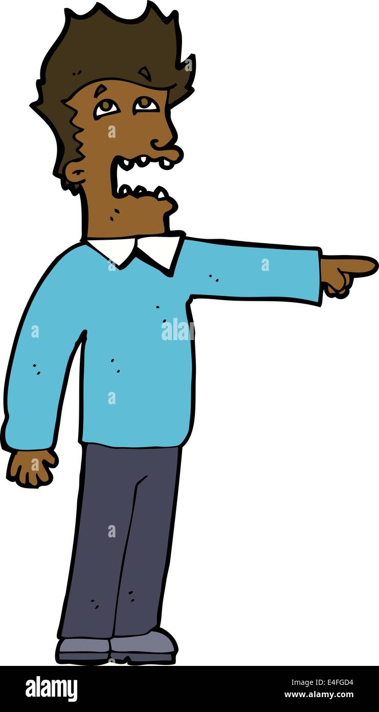 cartoon man accusing Stock Vector Image & Art - Alamy