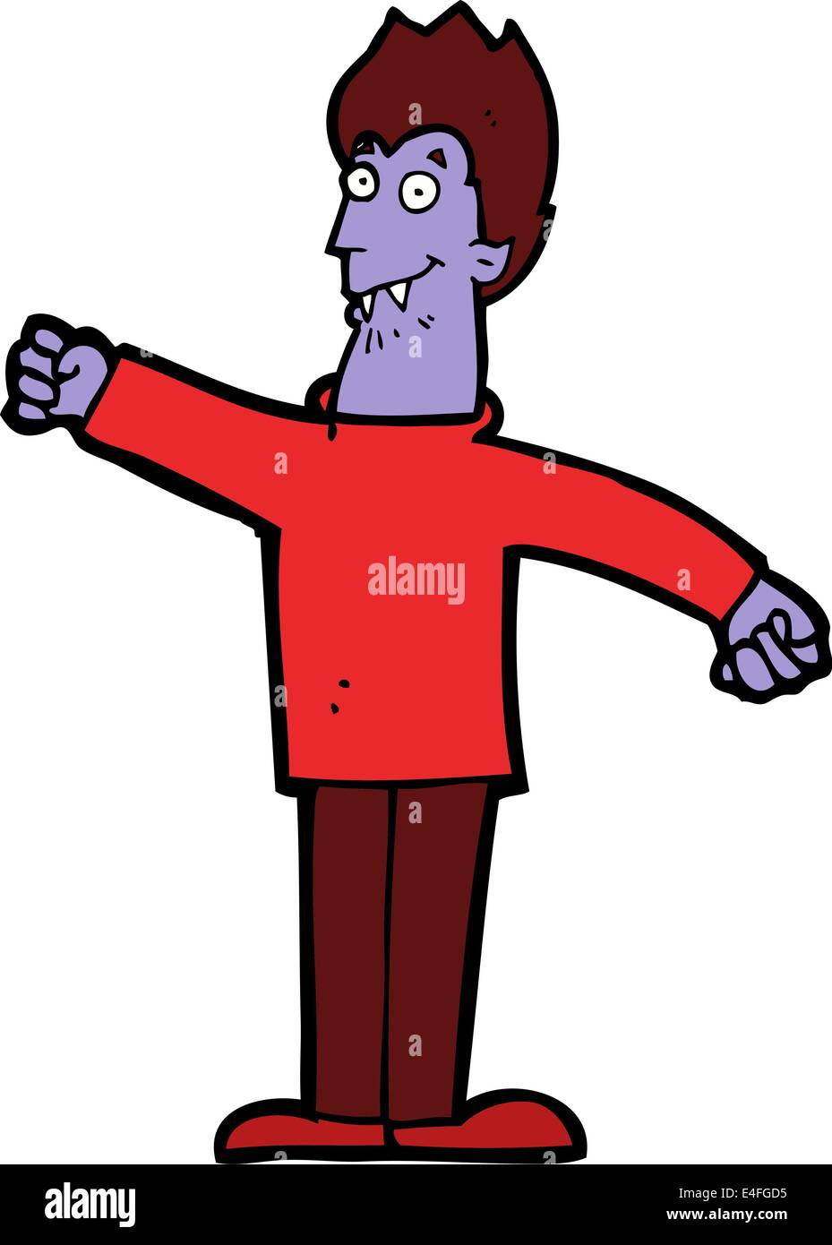 cartoon happy vampire Stock Vector Image & Art - Alamy