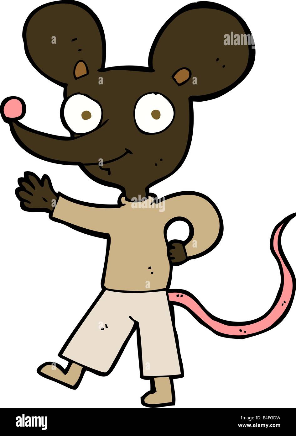 cartoon waving mouse Stock Vector Image & Art - Alamy