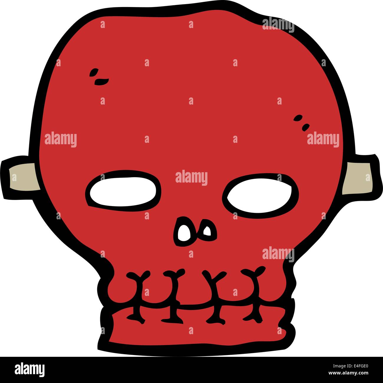 cartoon spooky skull mask Stock Vector Image & Art - Alamy