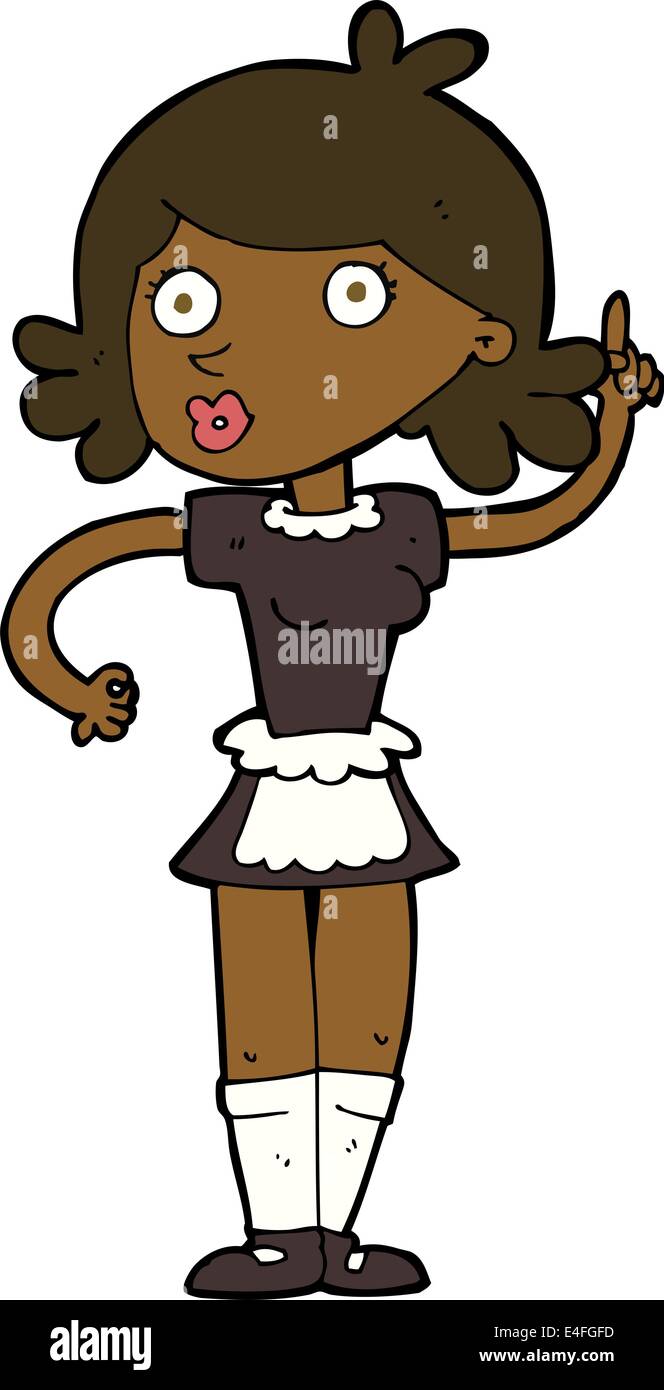 cartoon surprised maid Stock Vector Image & Art - Alamy
