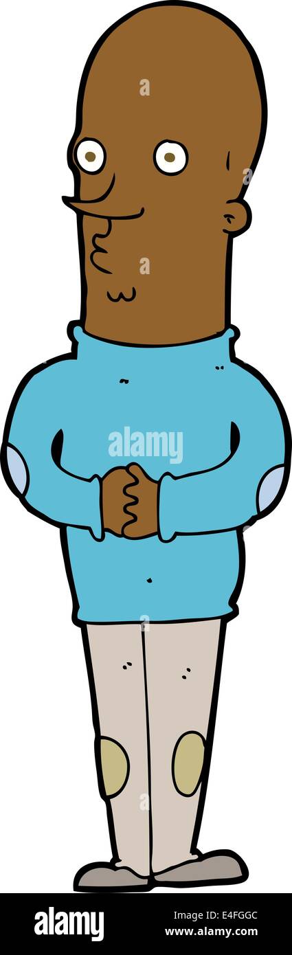 cartoon funny bald man Stock Vector Image & Art - Alamy