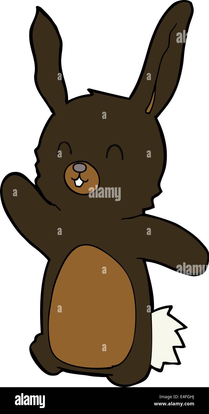 cartoon happy rabbit Stock Vector Image & Art - Alamy