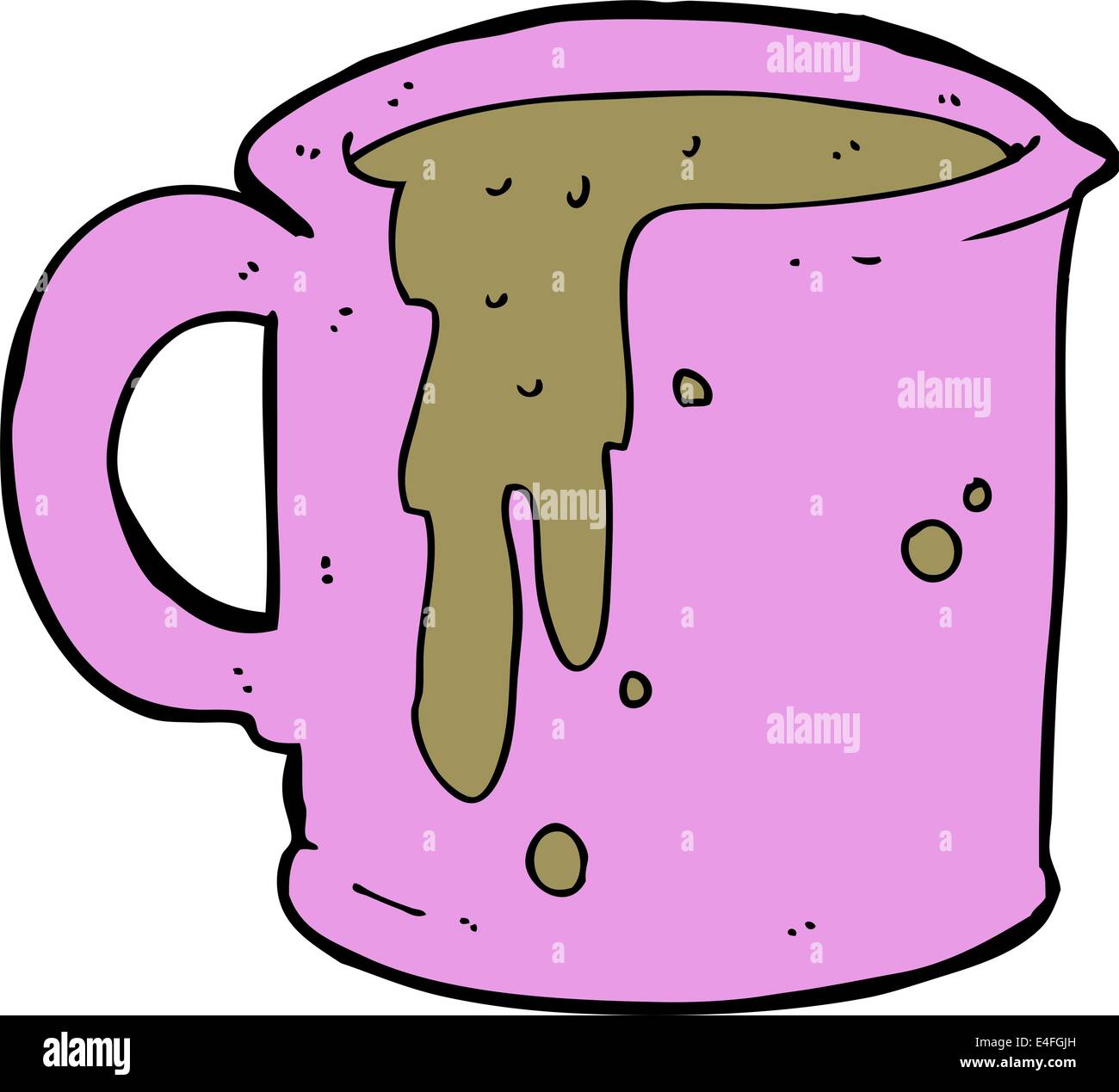 Spilled coffee hot Stock Vector Images - Alamy