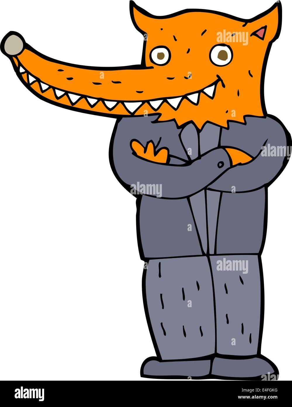cartoon fox man Stock Vector Image & Art - Alamy