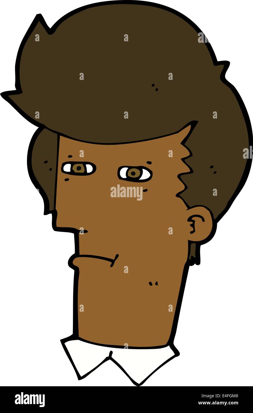 cartoon man narrowing eyes Stock Vector Image & Art - Alamy