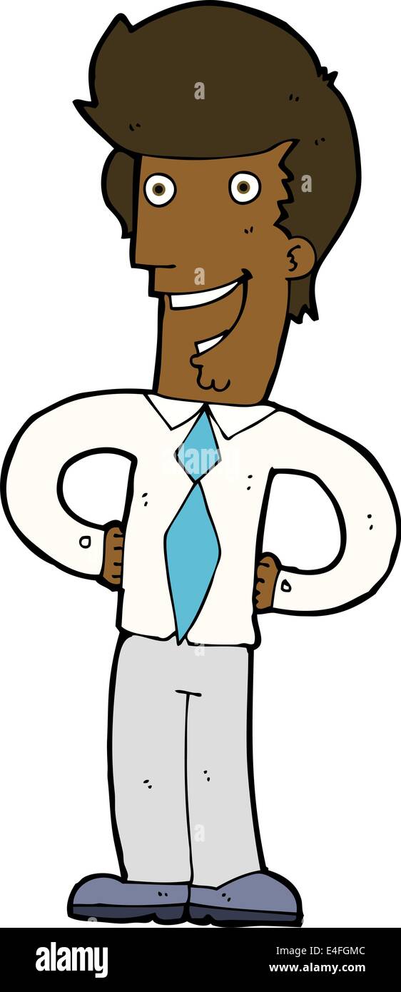 cartoon happy man Stock Vector Image & Art - Alamy