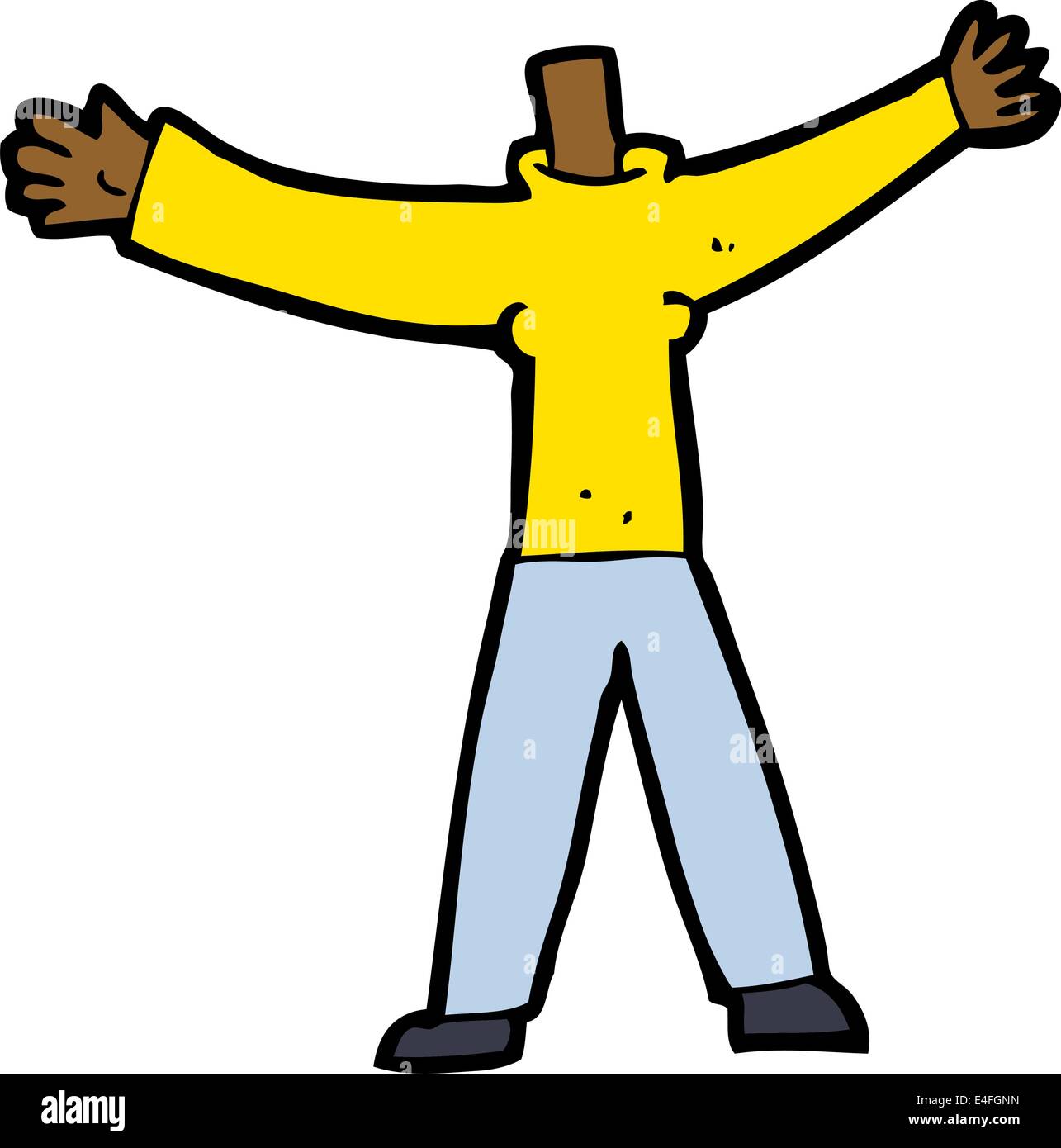 Cartoon headless body hi-res stock photography and images - Alamy