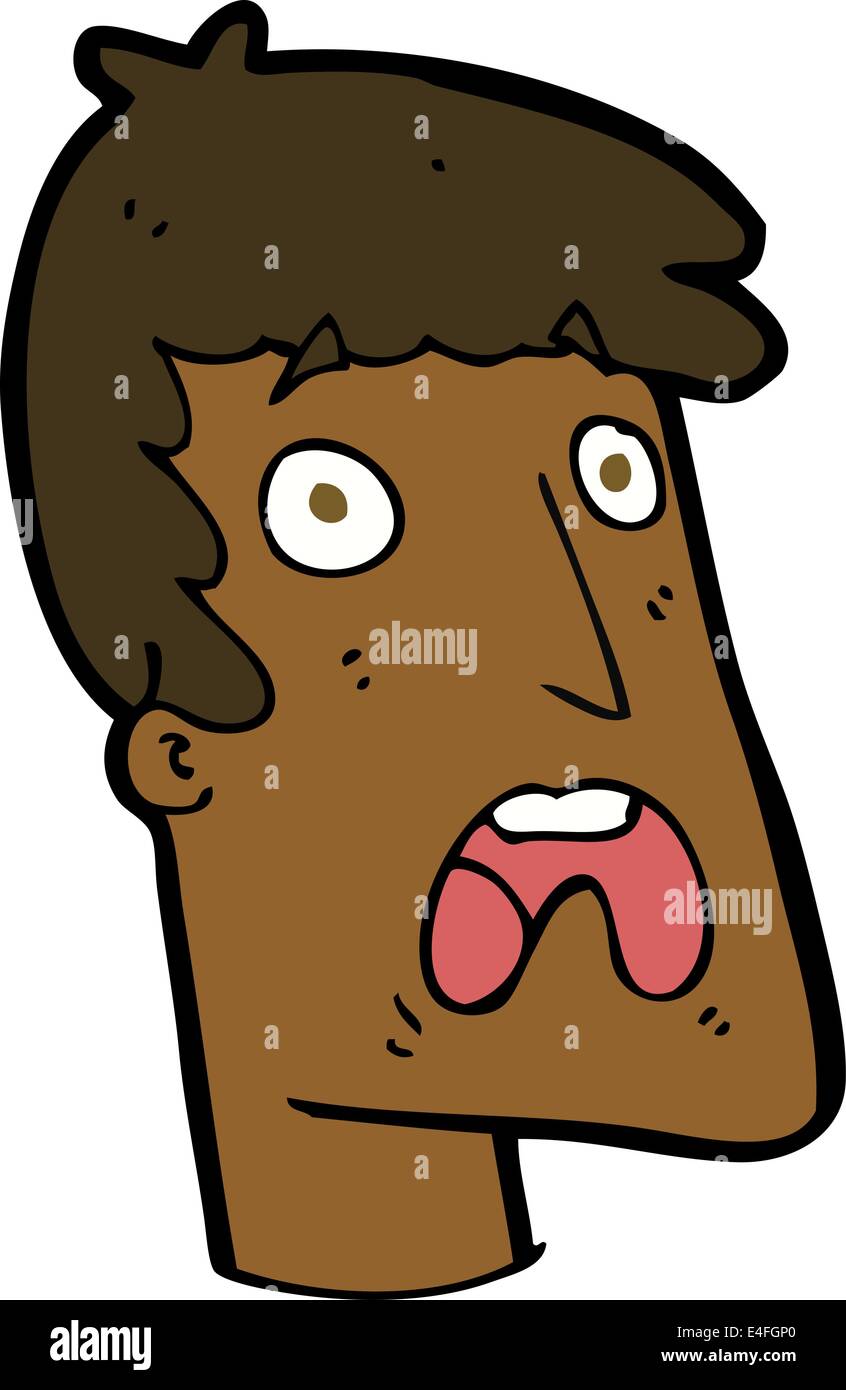cartoon shocked man Stock Vector Image & Art - Alamy