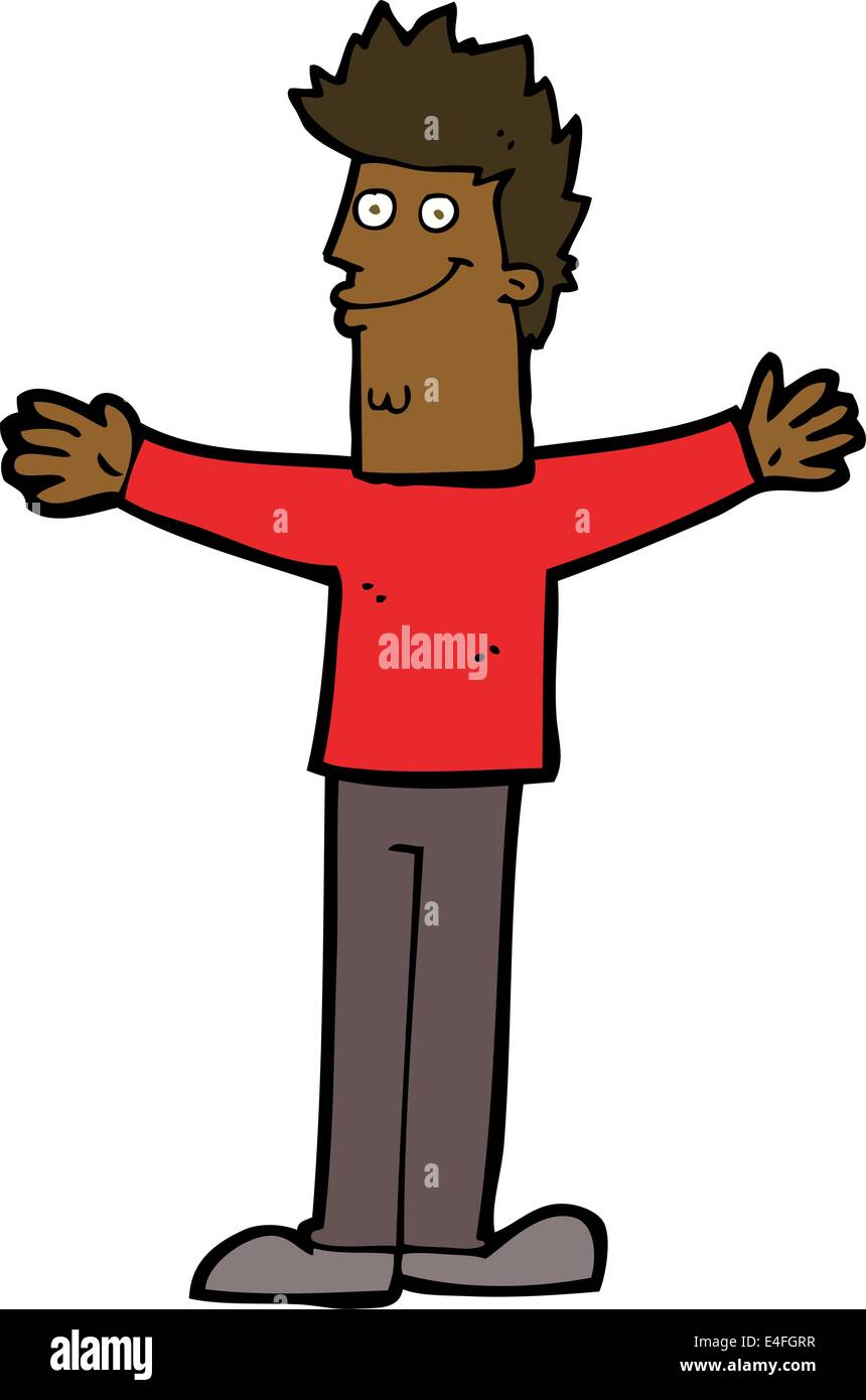 cartoon happy man Stock Vector Image & Art - Alamy