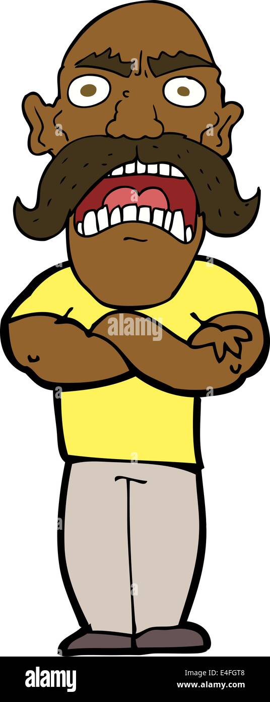 cartoon angry man Stock Vector Image & Art - Alamy