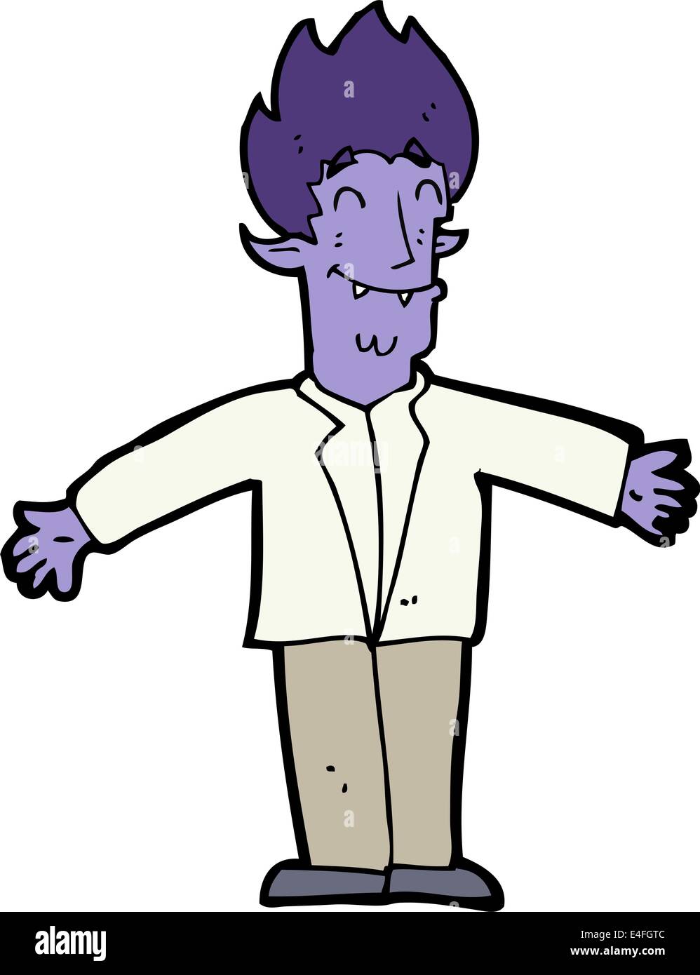 cartoon happy vampire Stock Vector Image & Art - Alamy