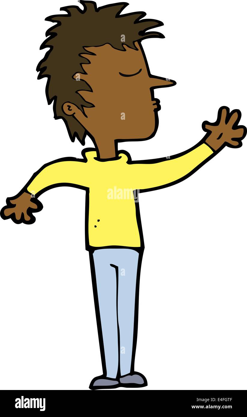 cartoon dismissive man Stock Vector Image & Art - Alamy