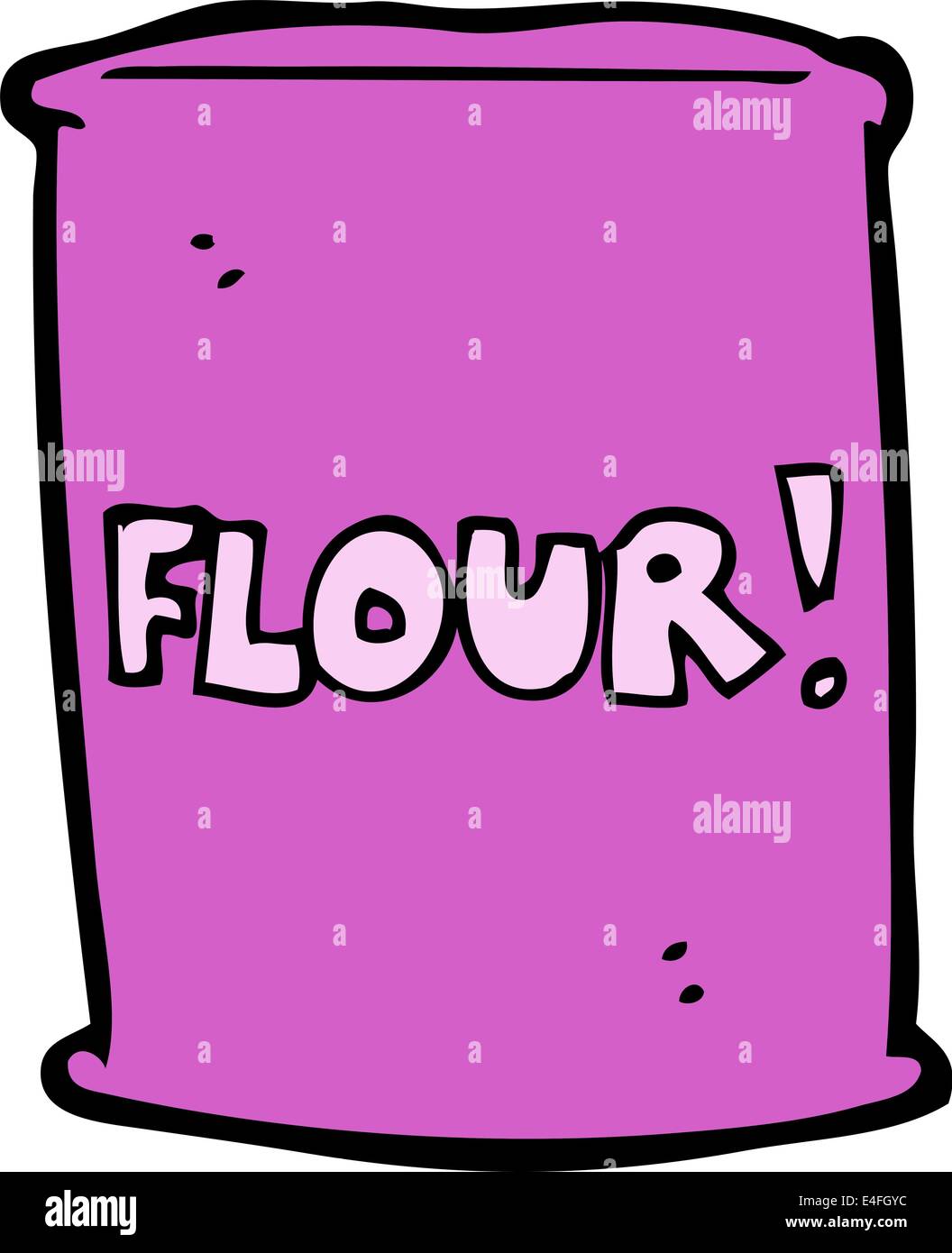cartoon bag of flour Stock Vector Image & Art - Alamy
