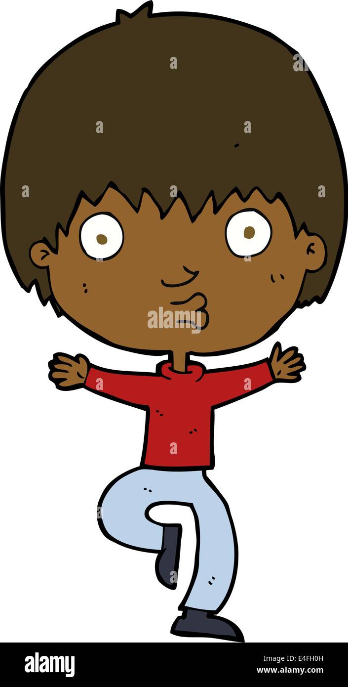 cartoon excited boy Stock Vector Image & Art - Alamy