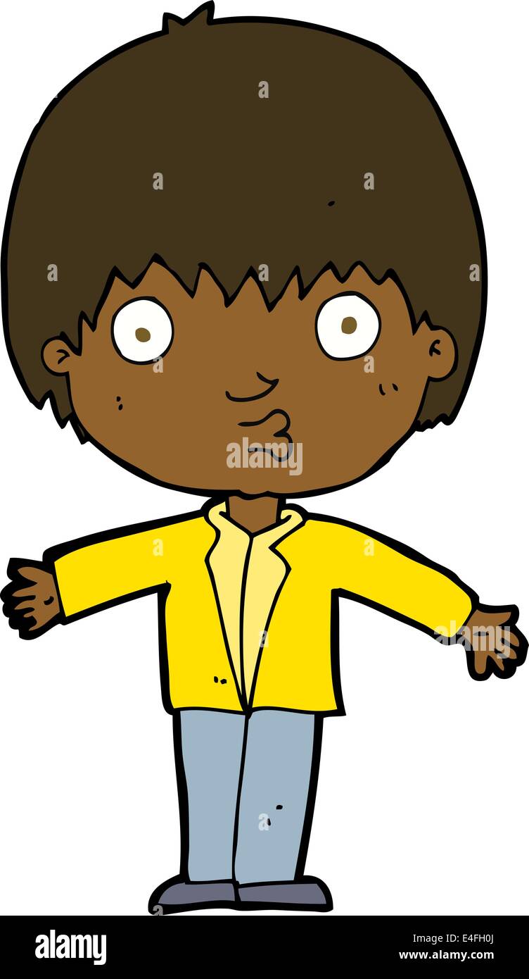 cartoon amazed boy Stock Vector Image & Art - Alamy