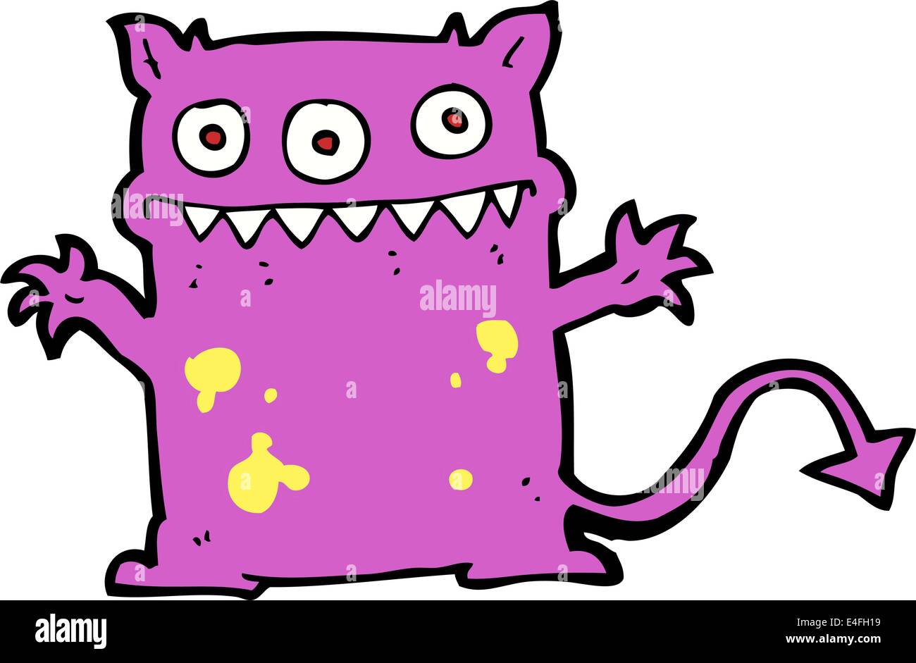 cartoon little monster Stock Vector Image & Art - Alamy