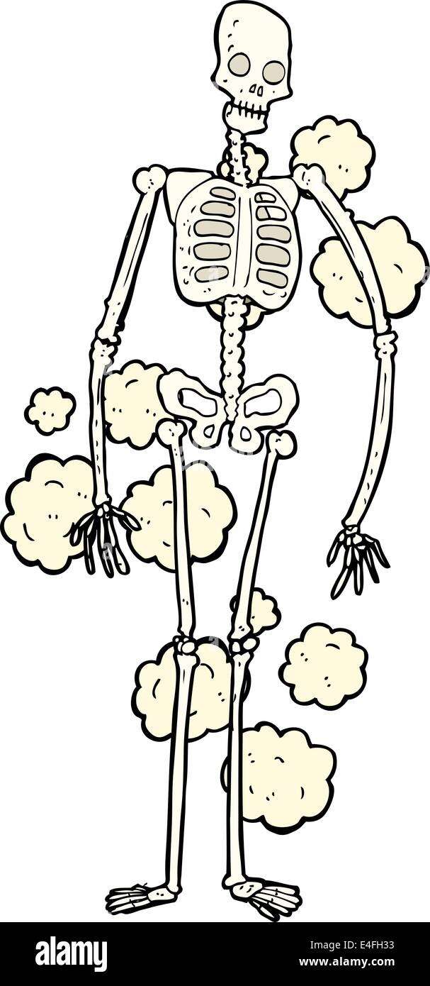 cartoon dusty old skeleton Stock Vector Image & Art - Alamy