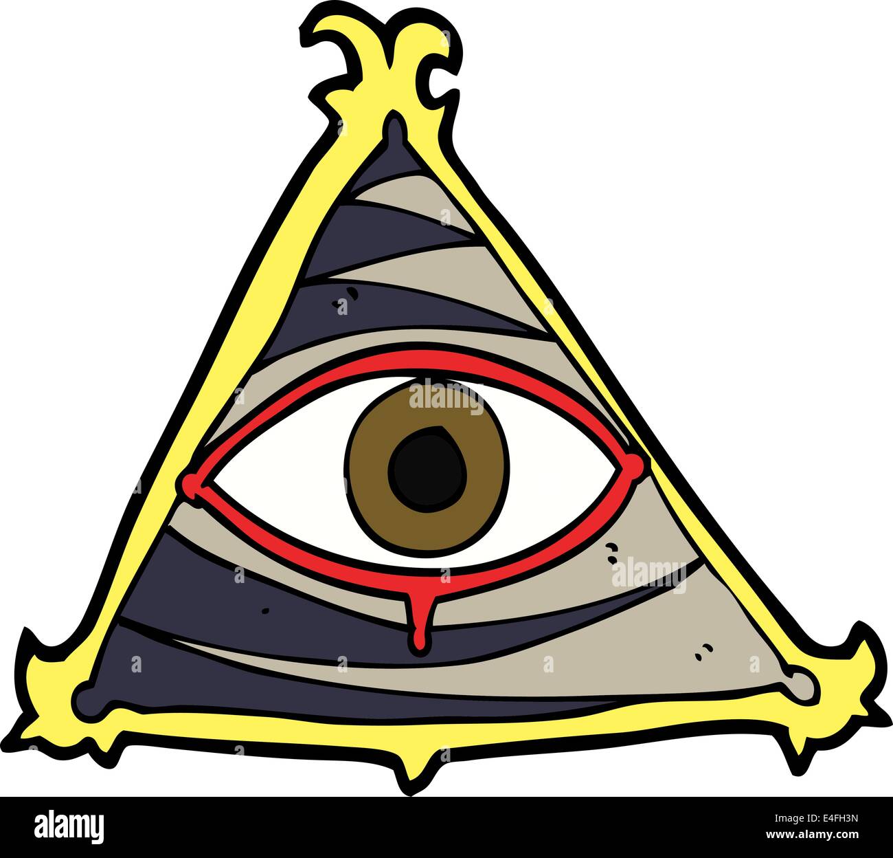 cartoon mystic eye symbol Stock Vector Image & Art - Alamy