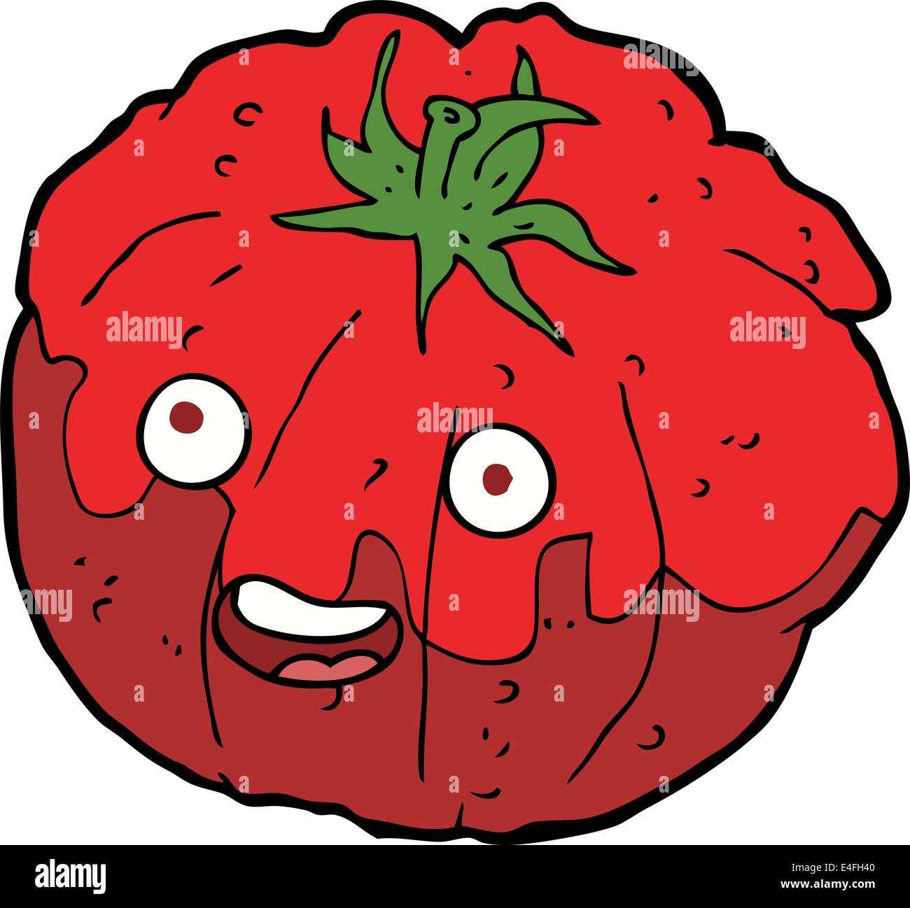 cartoon happy tomato Stock Vector Image & Art - Alamy