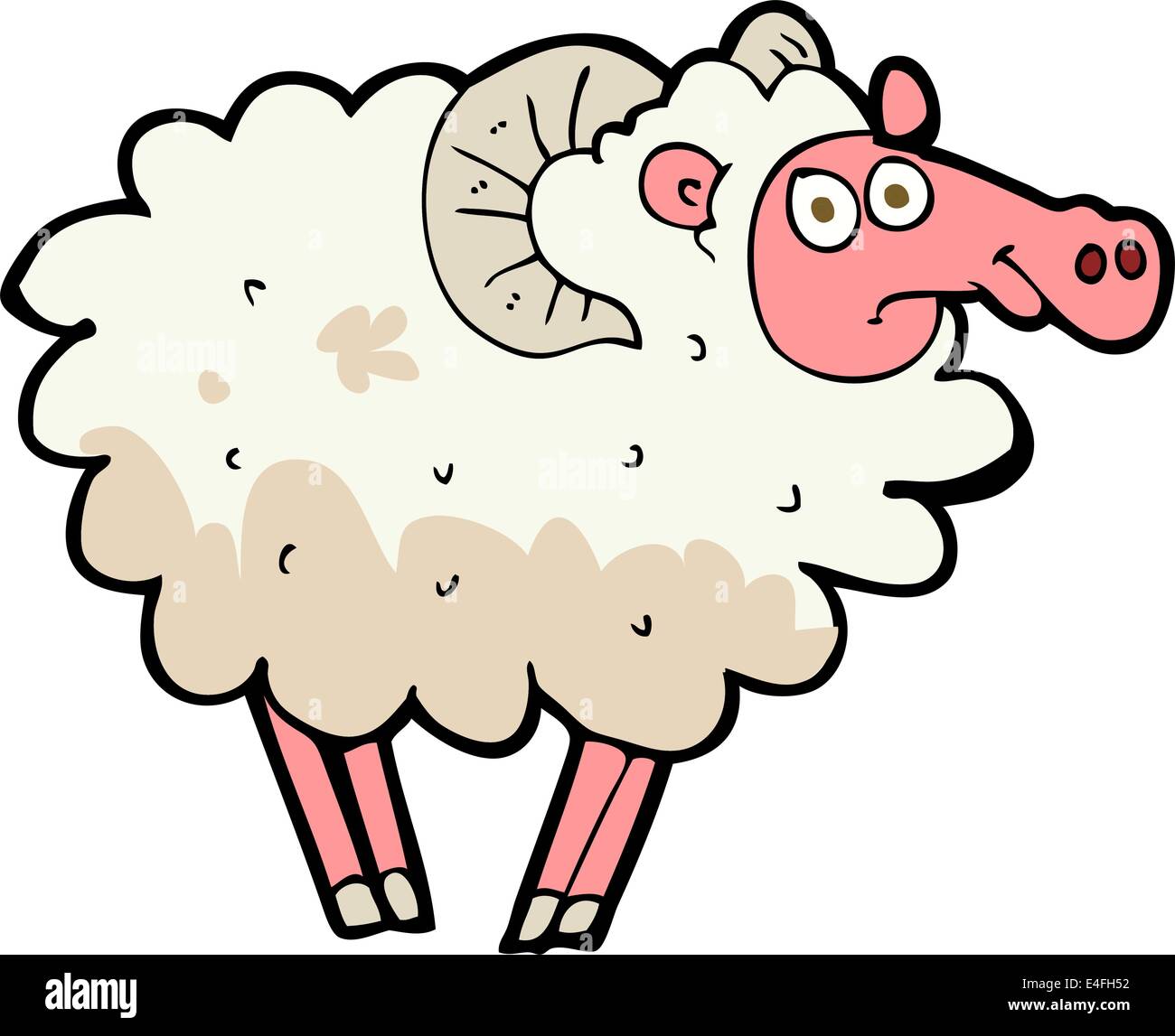 cartoon dirty sheep Stock Vector Image & Art - Alamy