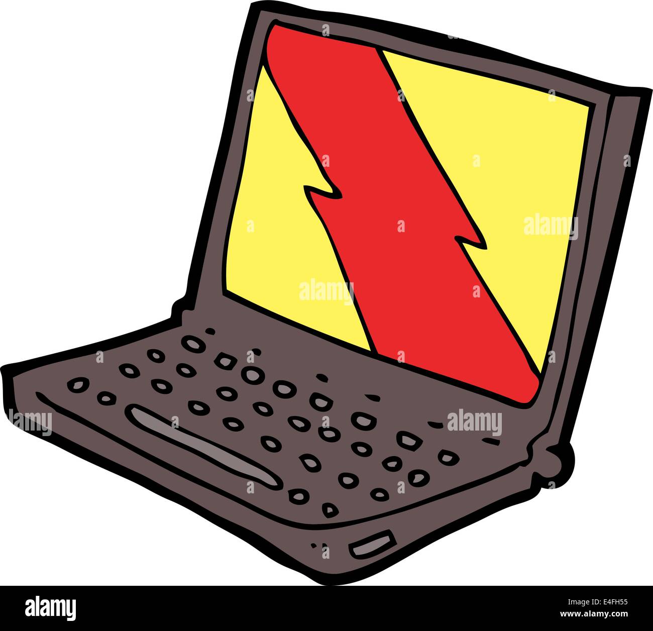 cartoon laptop computer Stock Vector Image & Art - Alamy