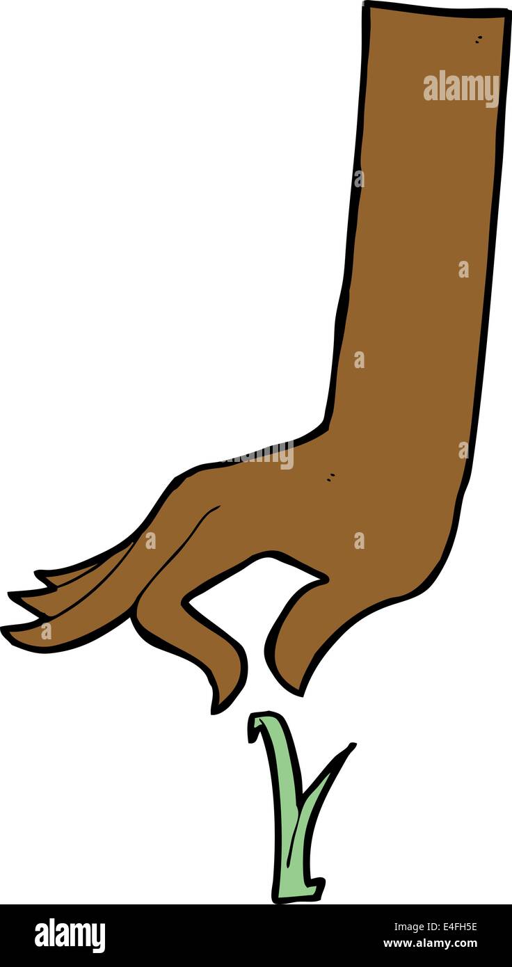 cartoon hand picking blade of grass Stock Vector Image & Art - Alamy