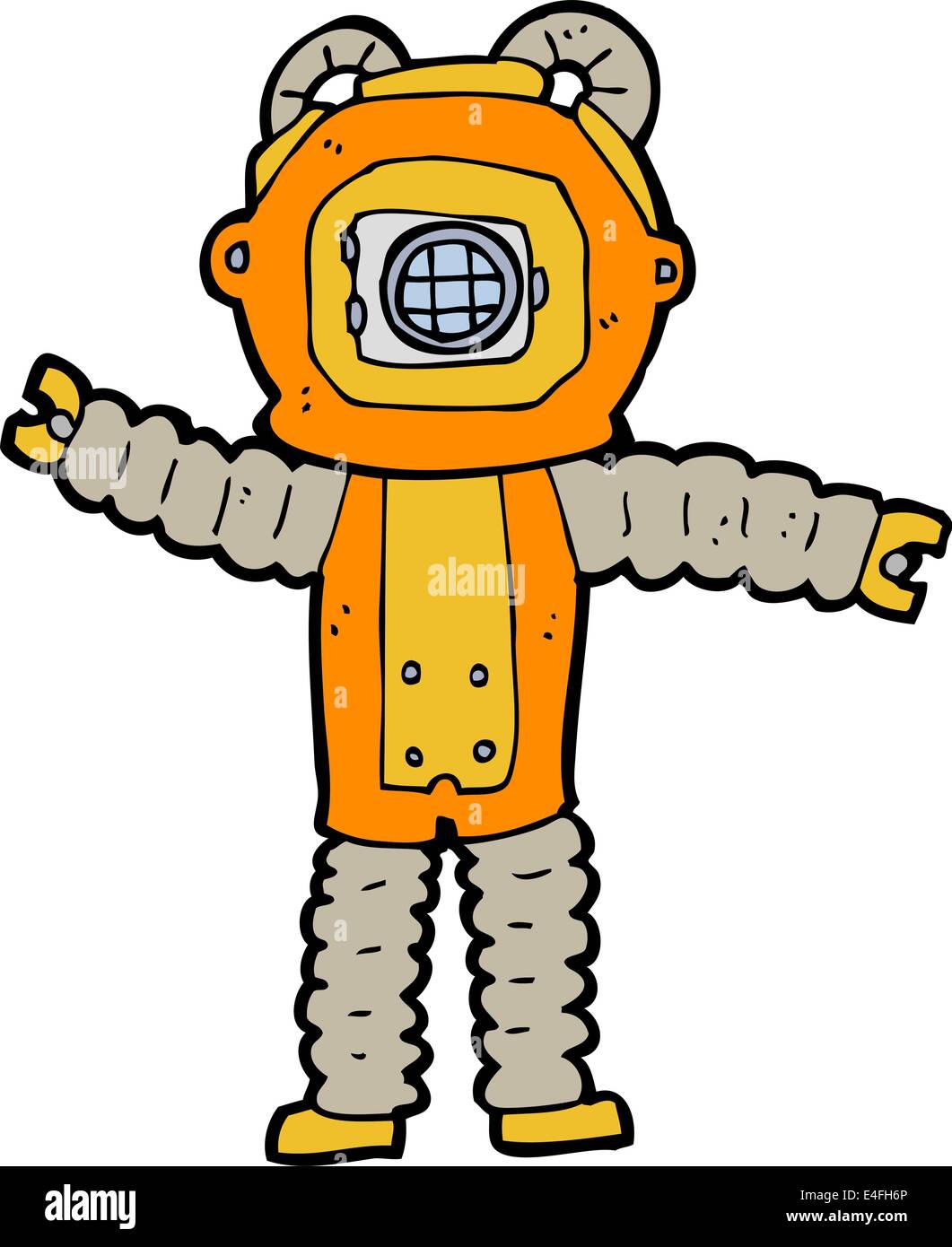 cartoon deep sea diver Stock Vector Image & Art - Alamy