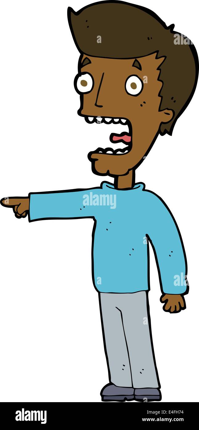 cartoon terrified man Stock Vector Image & Art - Alamy