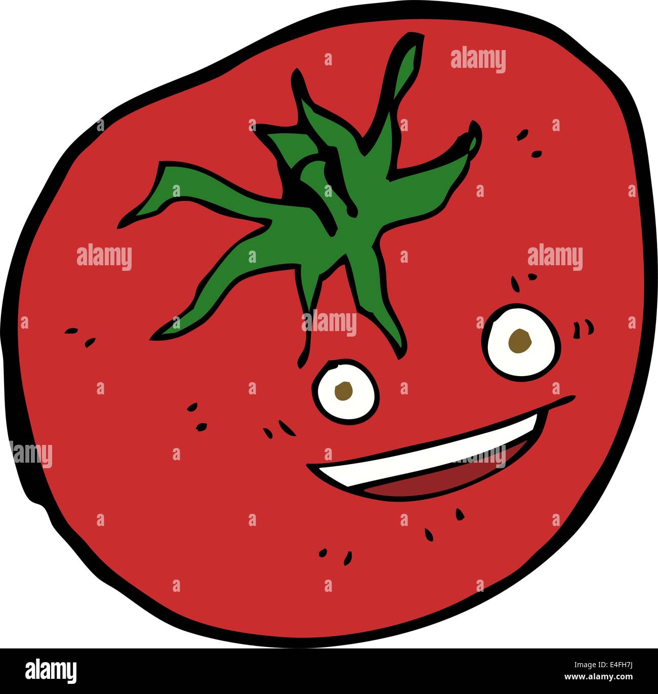 cartoon happy tomato Stock Vector Image & Art - Alamy