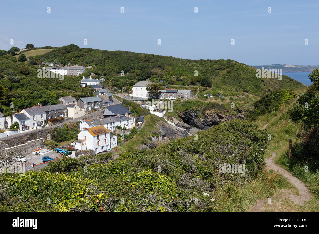 portloe cornwall england uk Stock Photo - Alamy