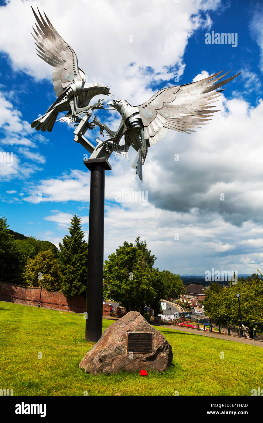Malvern buzzards birds metal sculpture in Great Malvern by Walenty ...