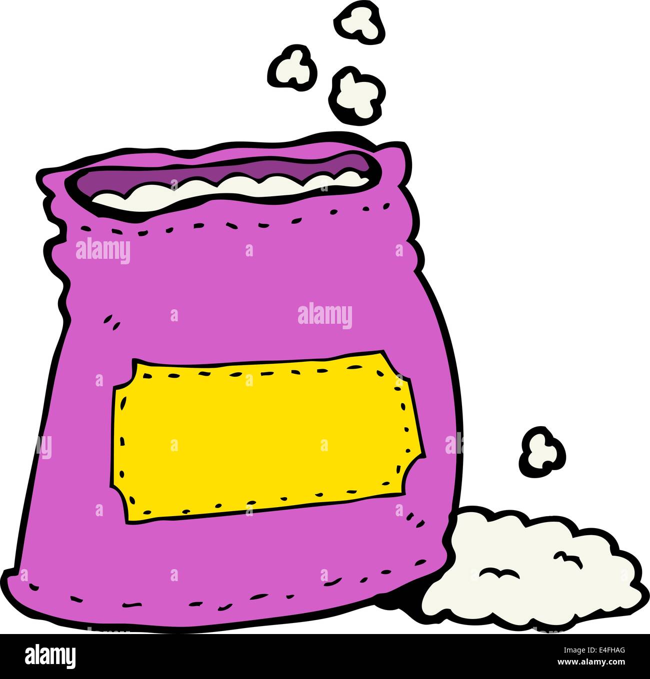 cartoon bag of flour Stock Vector Image & Art - Alamy