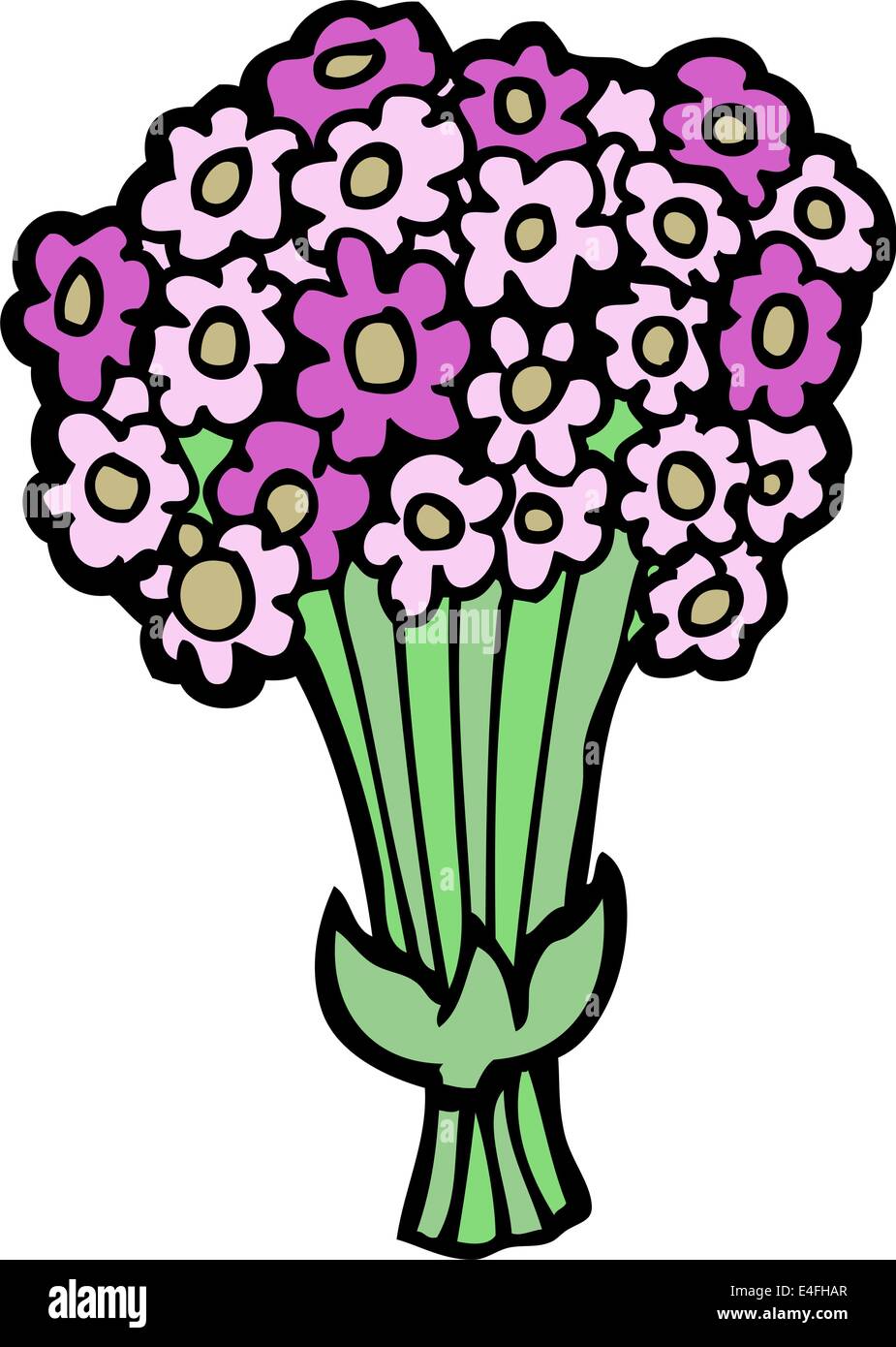 Crazy flowers Stock Vector Images - Alamy
