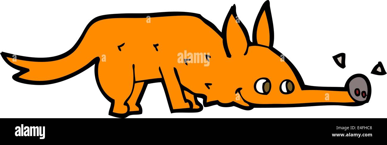 Smelling fox Stock Vector Images - Alamy