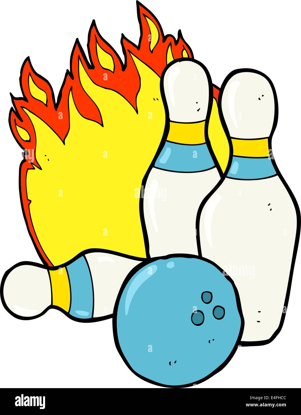 ten pin bowling cartoon Stock Vector Image & Art - Alamy