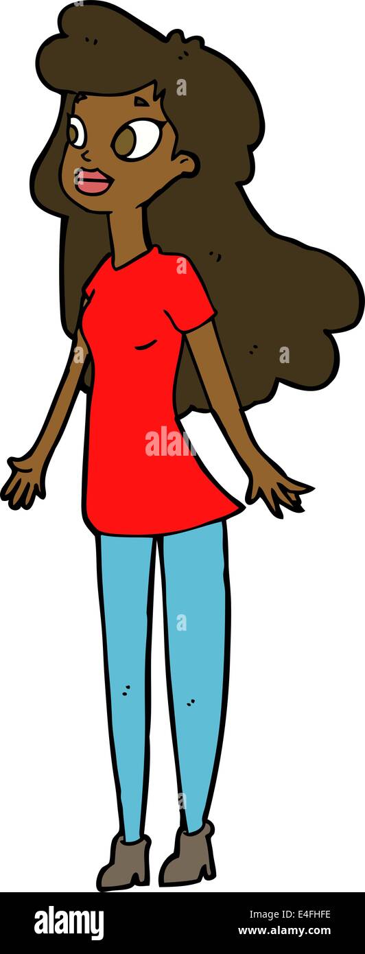 cartoon pretty girl Stock Vector Image & Art - Alamy