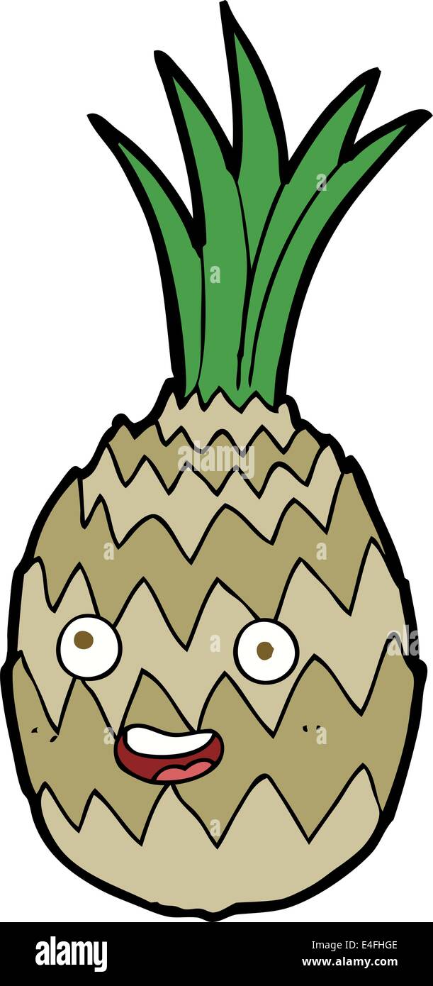 cartoon happy pineapple Stock Vector Image & Art - Alamy