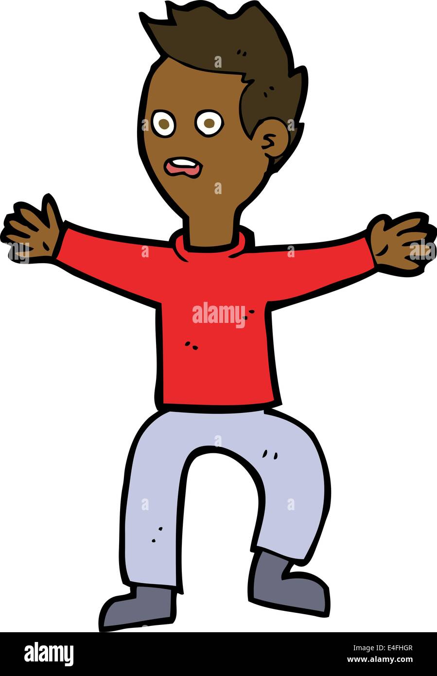 cartoon man panicking Stock Vector Image & Art - Alamy