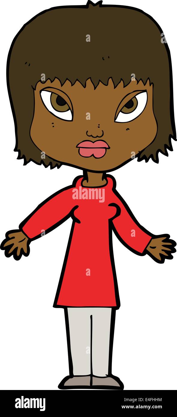 cartoon woman with open arms Stock Vector Image & Art - Alamy