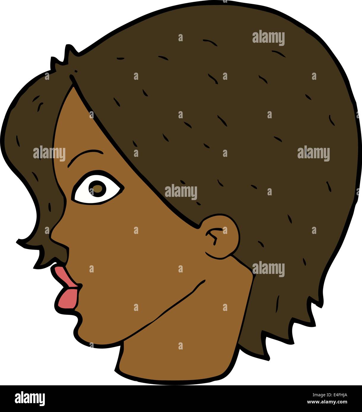 cartoon staring woman Stock Vector Image & Art - Alamy